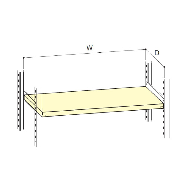 扶桑金属工業（株）-中量ラック 棚板 WM1245-teraido(テライド)