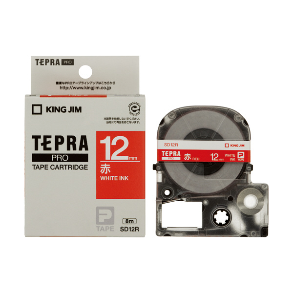 （株）キングジム-赤／Pテープビビット SD12R-teraido(テライド)
