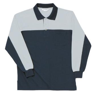 日新被服（株）-ポロシャツ 5014－100－SS ライトブラックXシルバー-teraido(テライド)