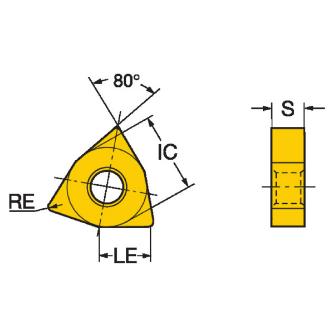 サンドビック（株）-T－MaxP チップ X－ライン 【A】 WNMG 08 04 08－XM GC30-teraido(テライド)