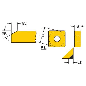 サンドビック（株）-T－MaxP チップ CBN 【E】 SNGA 12 04 12S01030A 7025-teraido(テライド)